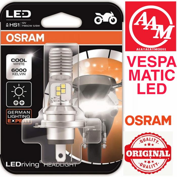 Jual Lampu Bohlam Depan LED Vespa LX, S, Sprint, Gts, Primavera OSRAM ...