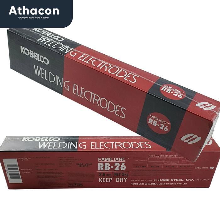 Jual Kawat Las KOBELCO RB-26 2,6mm/ KOBE STEEL RB26 Welding Electrodes 5KG - Kota Dumai ...