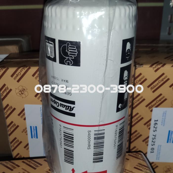 Jual Oil Filter Atlas Copco pn 1625752501 Oli 1625 7525 01 1625-7525-01 ...