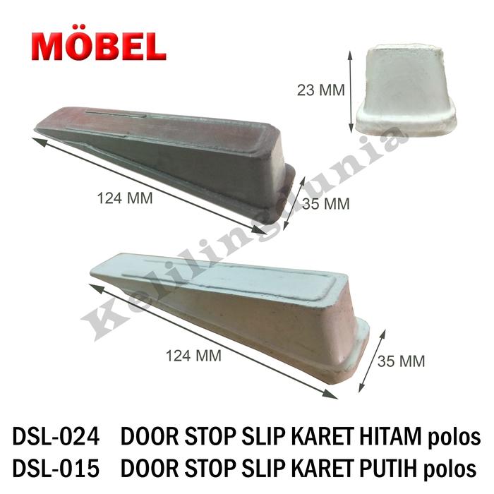 Jual Ganjelan Penahan Pintu Doorstop Slip Karet Polos Tanpa Lubang ...