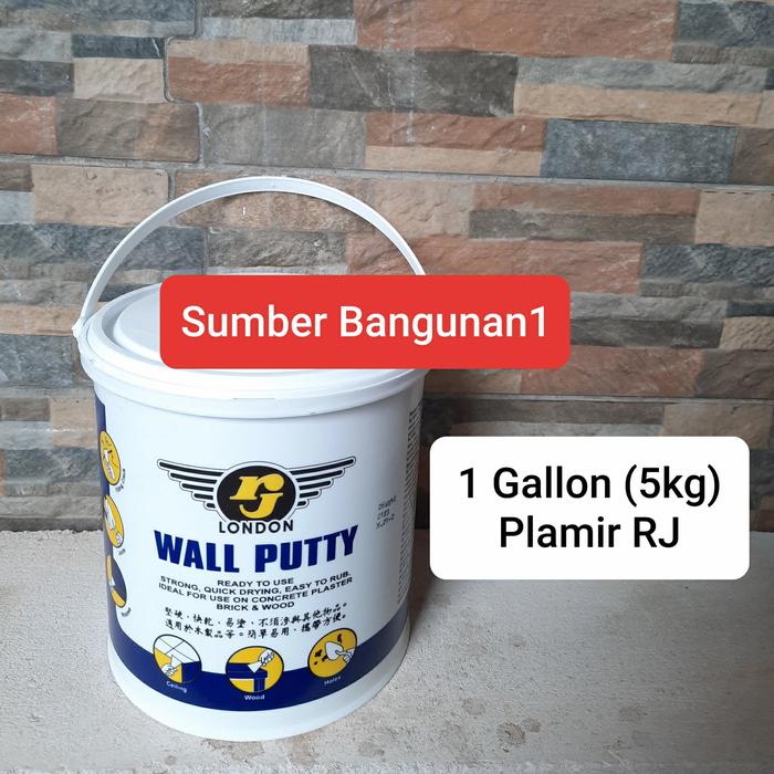 Jual Plamir RJ Gallon 5kg dempul tembok putih - Kab. Bekasi - Sumber ...