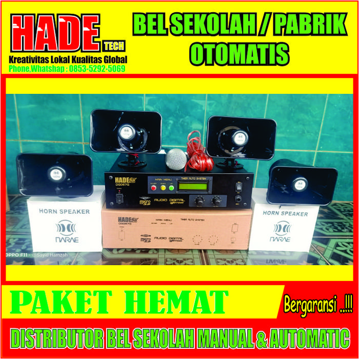Jual BEL SEKOLAH/PABRIK OTOMATIS 4.HORN MINI - Kab. Garut - Cv. Hade ...