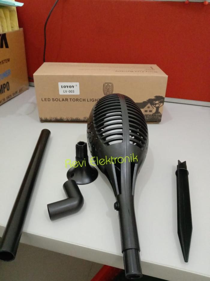 Jual Lampu Tiang Obor + Solar Cell Lovov LV 003 Torch - Kota Surabaya ...