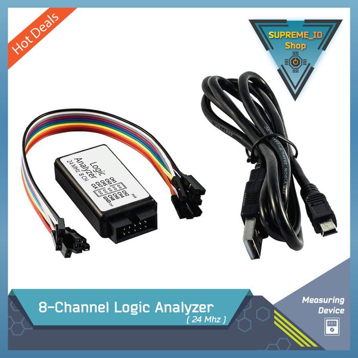 Jual 1 set 8-Channel Logic Analyzer / Debugger 24 Mhz - Jakarta Utara ...