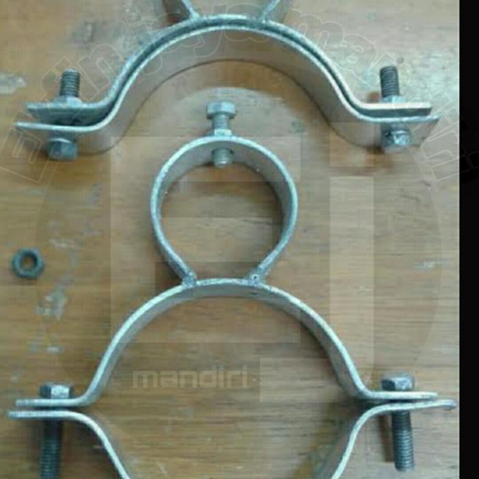 Jual klem tiang listrik PJU 2" x 3" inc hotdip galvanis - Jakarta Pusat ...