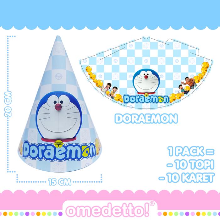 Jual Topi Kerucut Besar Ulang Tahun Doraemon LOL Unicorn Hello Kitty ...