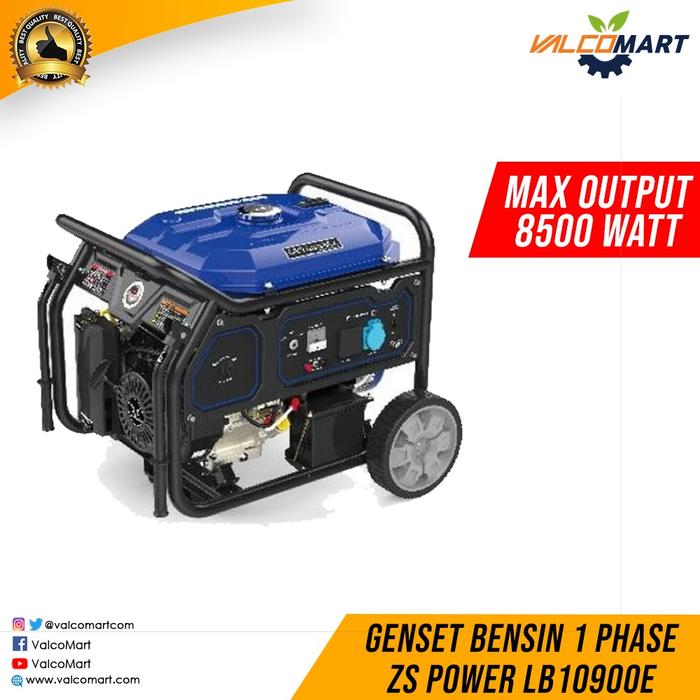 Jual Genset Bensin 1 Phase ZS Power LB10900E 8KW-8.5KW Gasoline ...