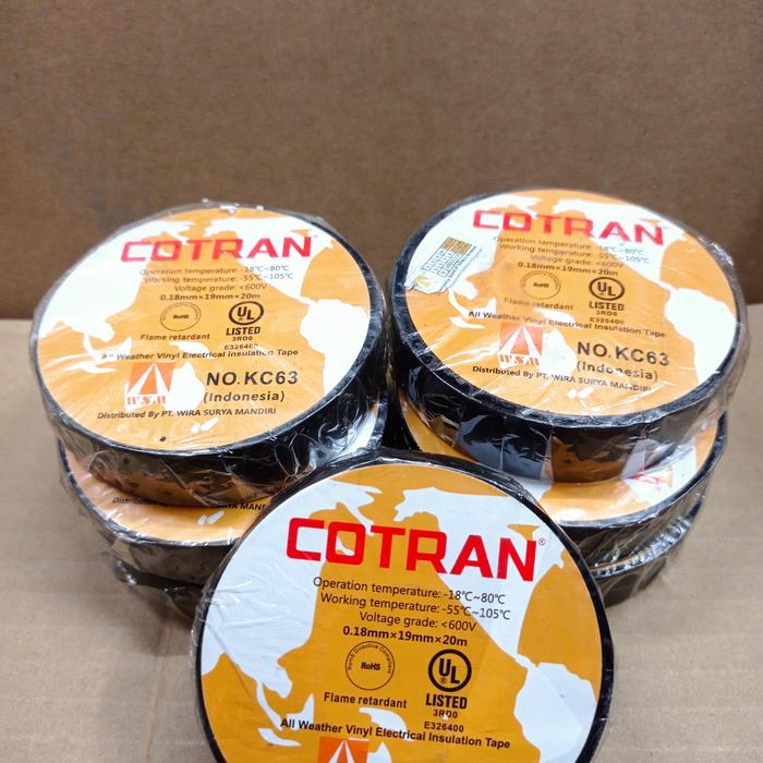 Jual isolasi cotran kc63 tahan panas 19mm×20mtr - Jakarta Pusat ...