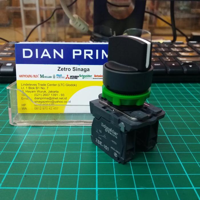 Jual Schneider Selector Switch 3 posisi Spring Return On Off On 2NO ...