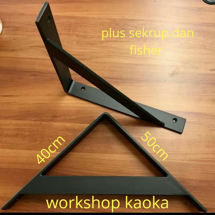 Jual Rak besi siku full plat rak hambalan papan - Putih, 35x35cm - Kab ...