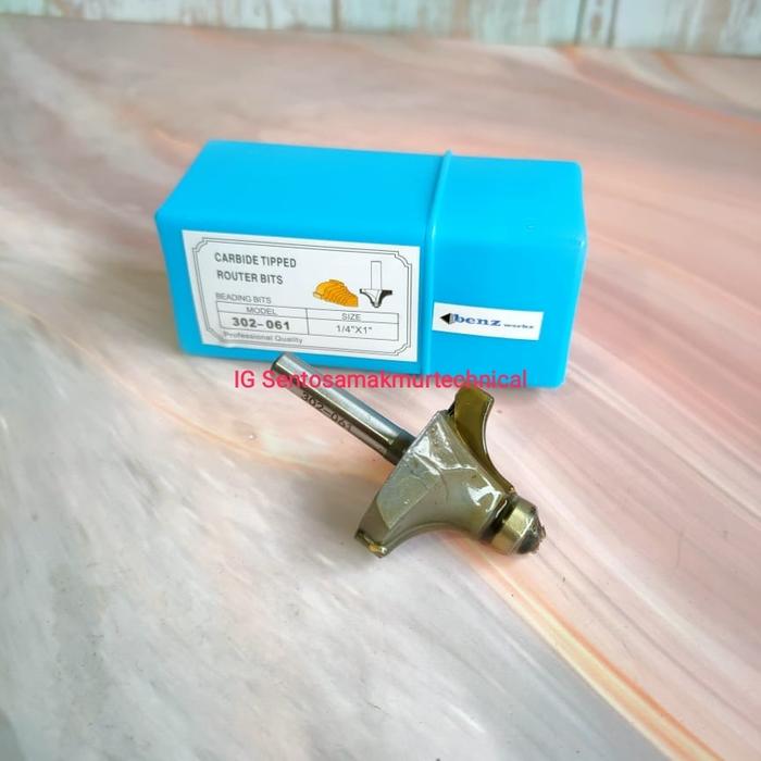 Jual BENZ 302-061 12 MM Mata Router Trimmer Profil Kayu Beading Bits ...