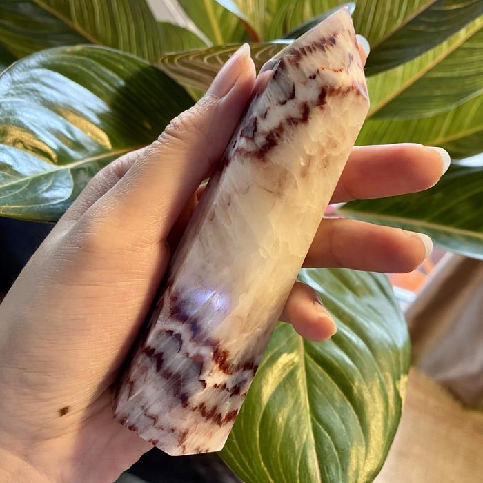 Jual Red banded calcite tower crystal healing batu alam - Kota ...