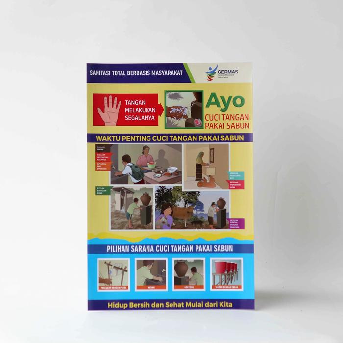 Jual Poster STBM Ayo Cuci Tangan - Kab. Sleman - Syafana | Tokopedia