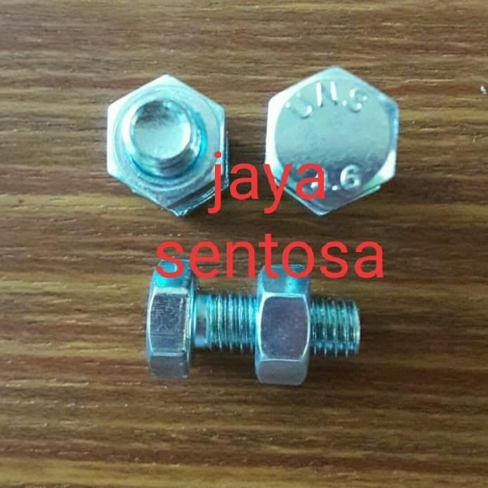 Jual baut mur m16 x 70 /Bolt nut 16mm x 70mm galvanis - Jakarta Pusat - jaya sentosa 164 | Tokopedia