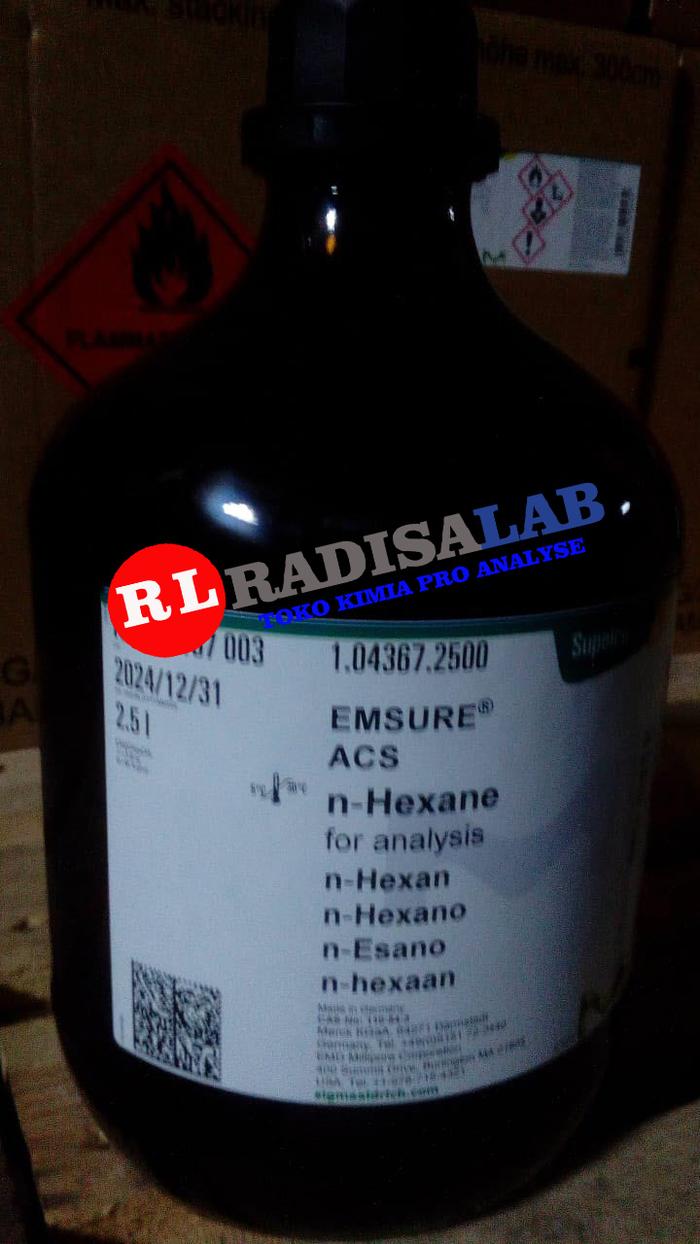 Jual N-HEXANE FOR ANALYSIS 2.5 L / MERCK 1.04367.2500 - Jakarta Timur ...
