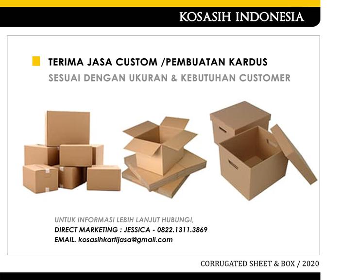 Jual 01 TERIMA JASA CUSTOM / PEMBUATAN KARDUS BOX SESUAI KEBUTUHAN ...