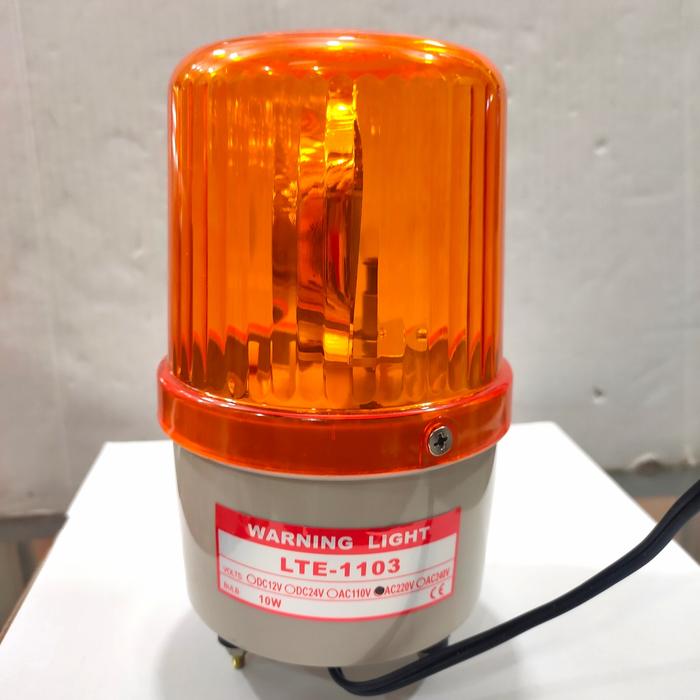 Jual LAMPU ROTARY / WARNING LIGHT 4" LTE-1103, 12V/24/220VAC,Merah ...