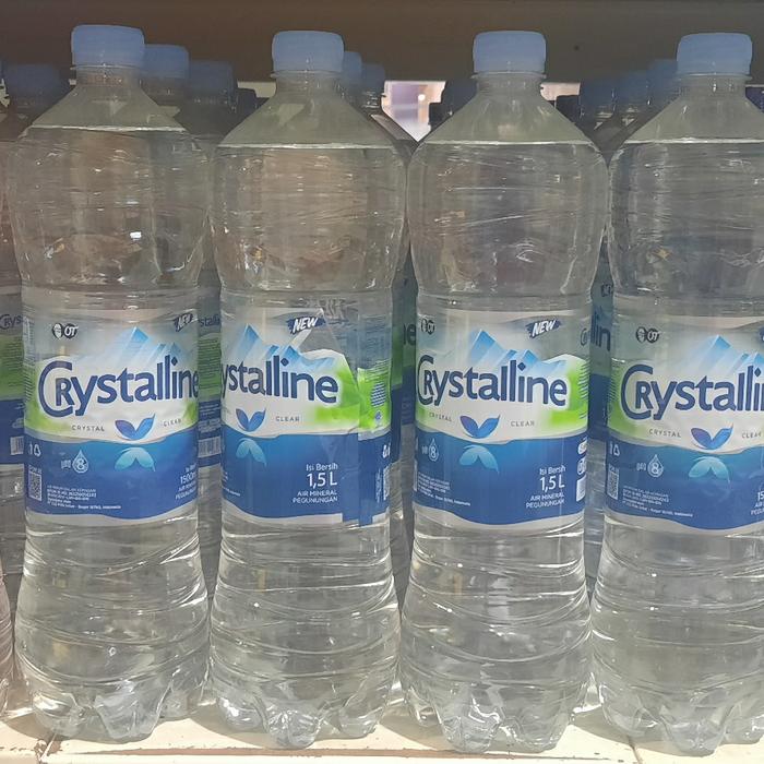 Jual air mineral crystaline 1 liter 12 botol - Jakarta Timur - Samudera ...