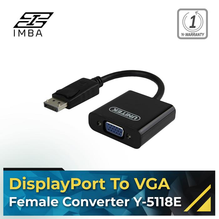 Jual UNITEK DisplayPort To VGA Converter - Jakarta Utara - IMBA PC ...