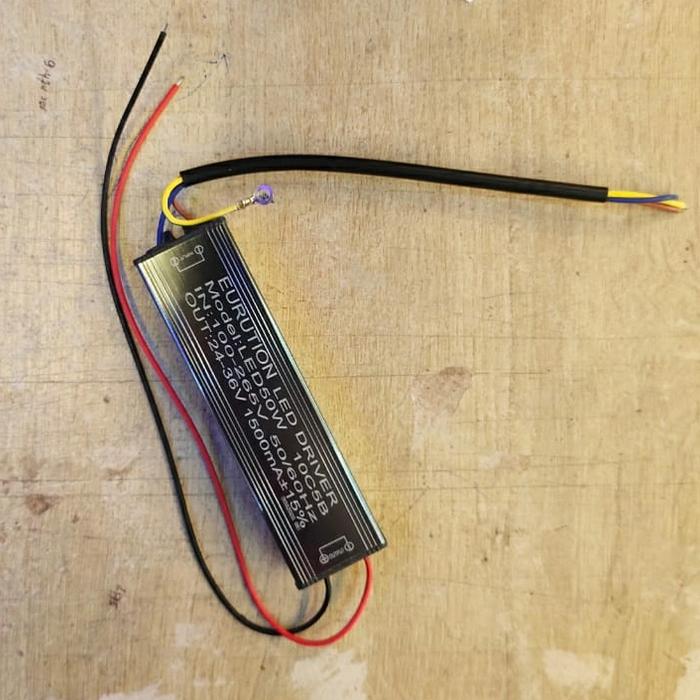 Jual LED driver 50w 50watt trafo 50watt AC -DC casing besi waterproof ...