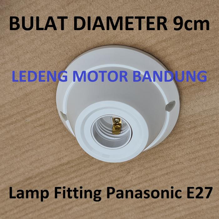 Jual Lamp Fitting Panasonic E27 Fiting Lampu Plafon Rumah Bulat Kotak ...