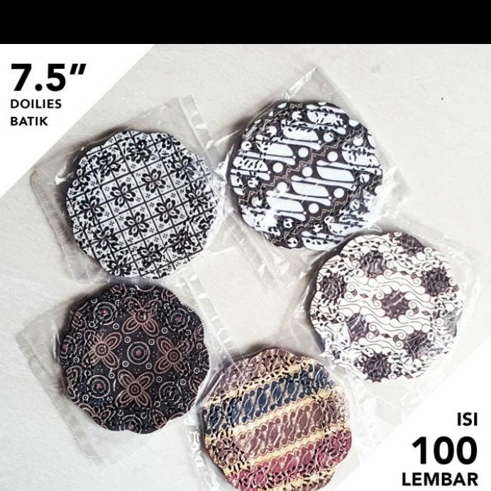 Jual Kertas Renda/Doilies Motif Batik 7.5 Inch - Kab. Bekasi - Rumah ...