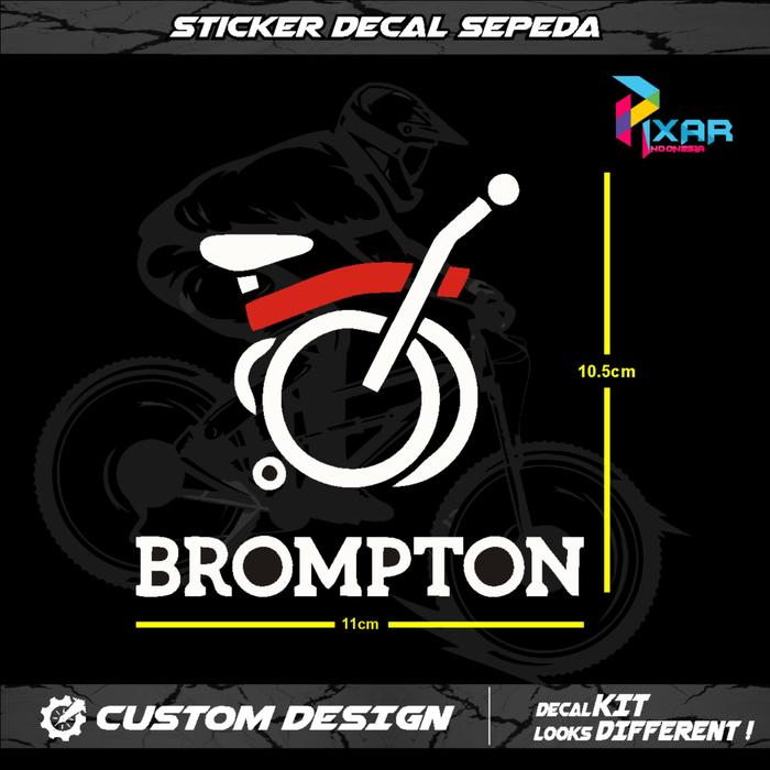 Jual CUTTING STIKER SEPEDA LIPAT LOGO BROMPTON LEM KUAT PREMIUM QUALITY ...