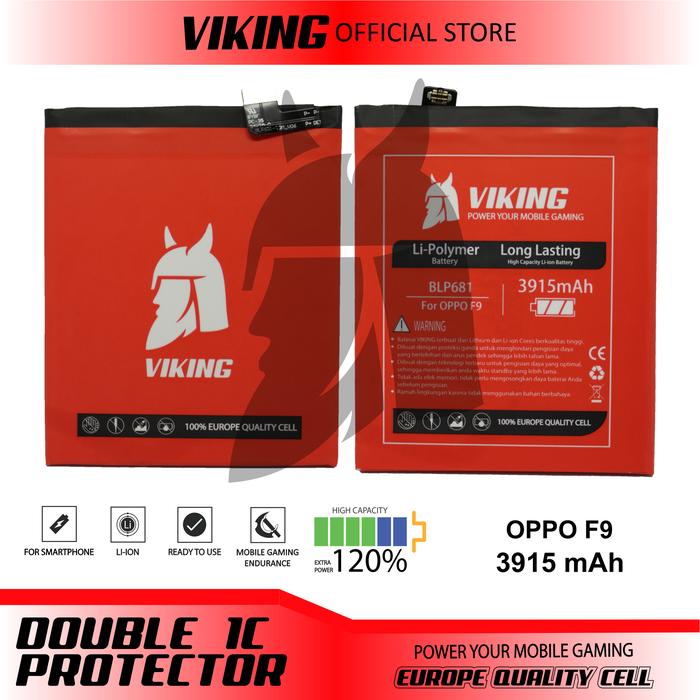 Promo VIKING Baterai Oppo F9 / F9 Pro / R17 BLP681 Double Power ...