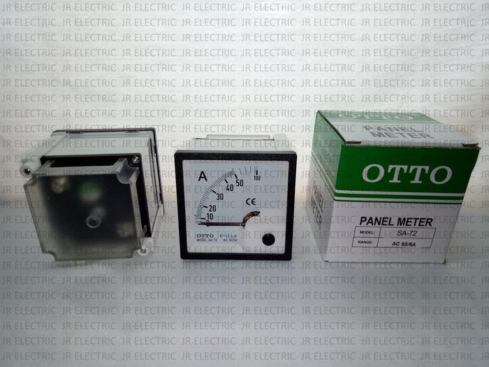 Jual OTTO Panel Meter / Amper Ampere Meter SA-72 AC 100/5A 150/5A 200 ...