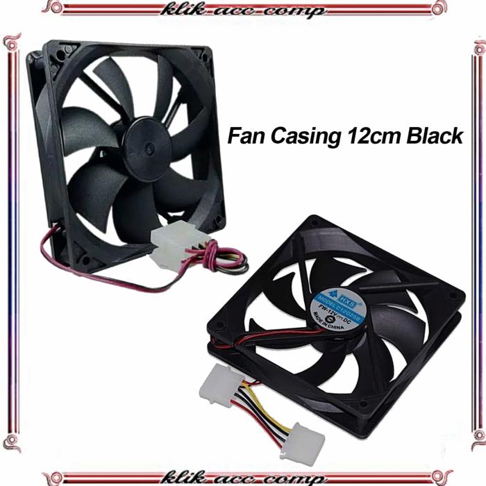 Jual Fan case 12 cm Hitam / cooler 12 cm / fan cpu / cooler PC ...