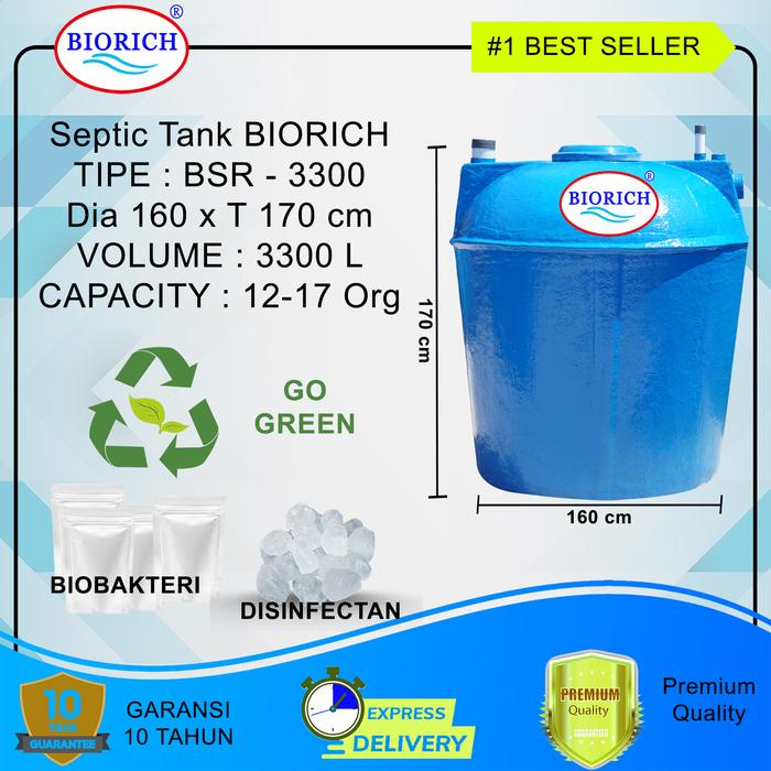 Jual Septic Tank Bio 3 M3 -Biofil Septi Tank Biotech Septictank Biotech ...