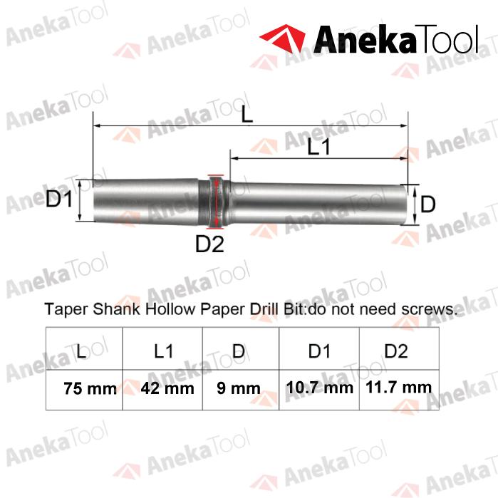 Jual Mata Bor Kertas Uchida Uk. 2.5-3.5 / 9.0 / 10.00 MM Pembolong ...