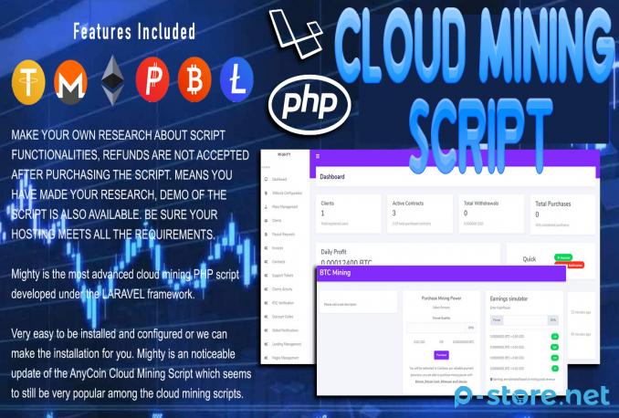 Jual Script Cloud Mining Mighty Lavarel - Kab. Sanggau - Bosspetta | Tokopedia