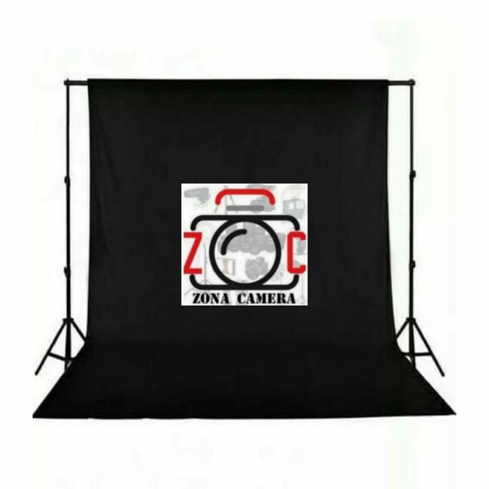 Jual Background Hitam Kain Foto Studio 4x3m Layar Backdrop Black 3x4m ...