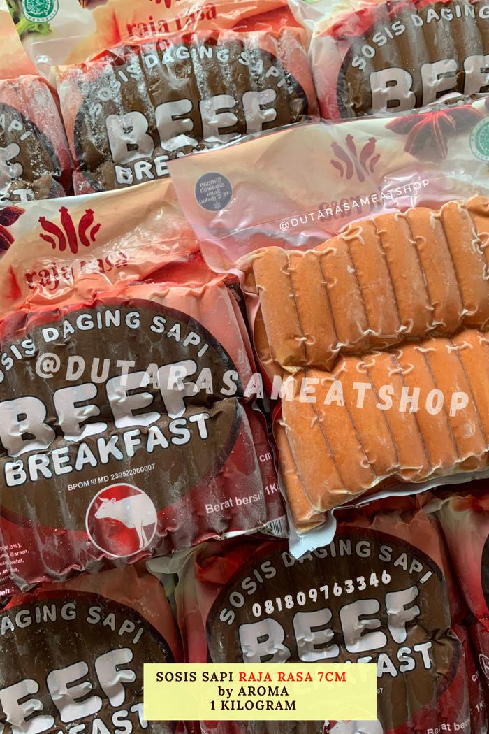 Jual SOSIS DAGING SAPI BEEF BREAKFAST SAUSAGES RAJA RASA (H) 7 CM ...