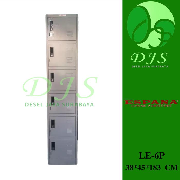 Jual Loker Besi 6 Pintu type LE-6P merk Espana - Locker Besi 6 Pintu ...