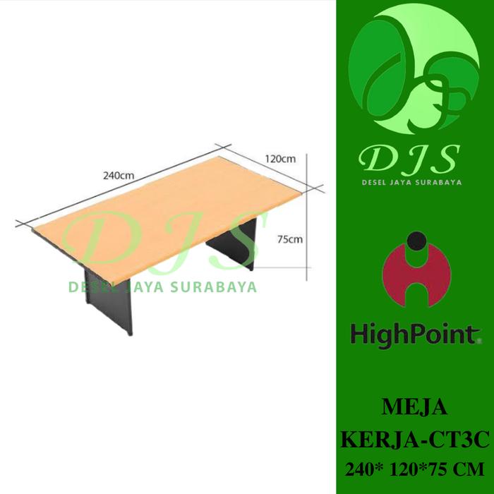 Jual Meja Kerja/ Meja Meeting / Meja Rapat High point 240cm ( CT 3C ...