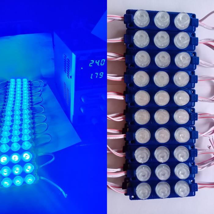 Jual Lampu Led Modul Strip 3 Mata Besar 3 Watt 24 Volt Warna Biru ...