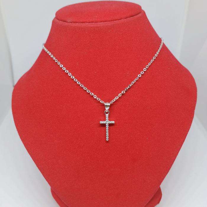 Jual kalung+liontin dewasa perak silver 925 model salib kl07 - Jakarta ...