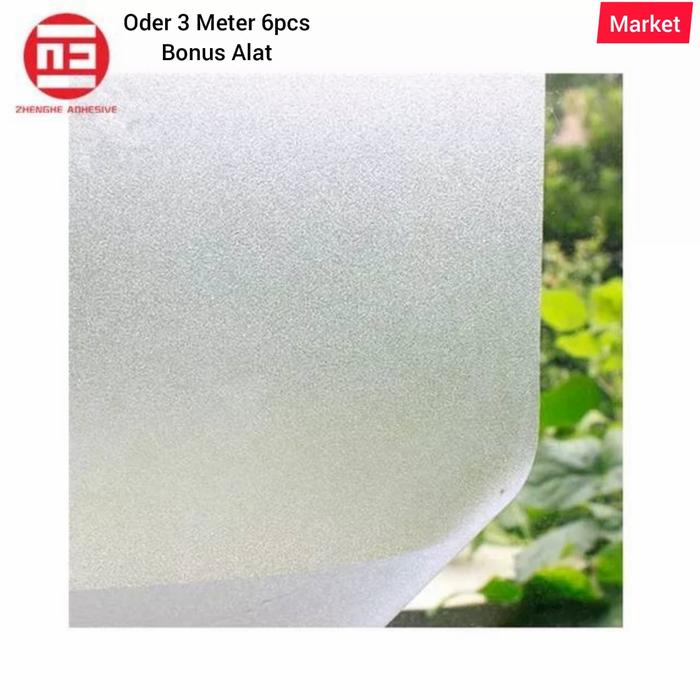 Jual Sandblast /Sticker Kaca Polos Es lebar122cm x 1Roll 50meter ...