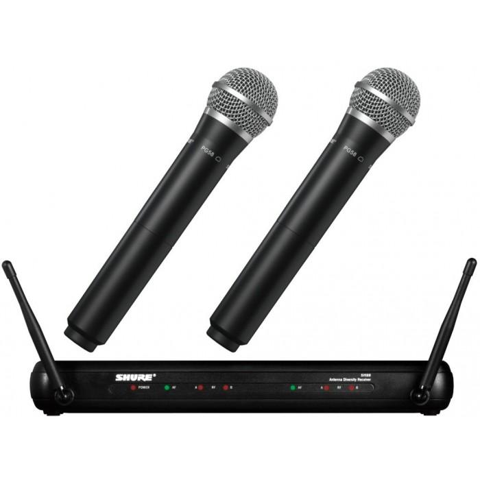 Jual mic wireless SHURE SVX 288 PG 28 | SVX288/PG28 | SVX288 PG28 ...