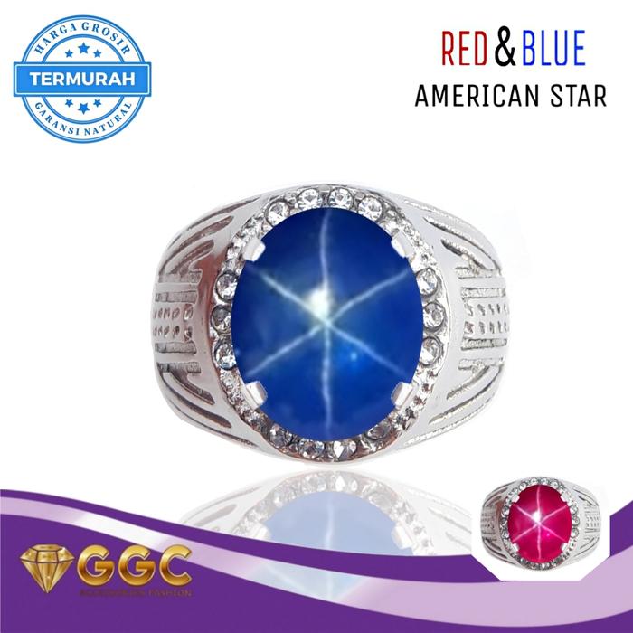 Jual Cincin Batu American Star 6 Original - Biru, 9 - Jakarta Timur ...