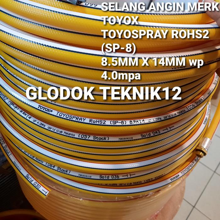 Jual SELANG ANGIN KOMPRESOR TOYOX / SELANG COMPRESOR TOYOK 8.5MM X 14MM ...