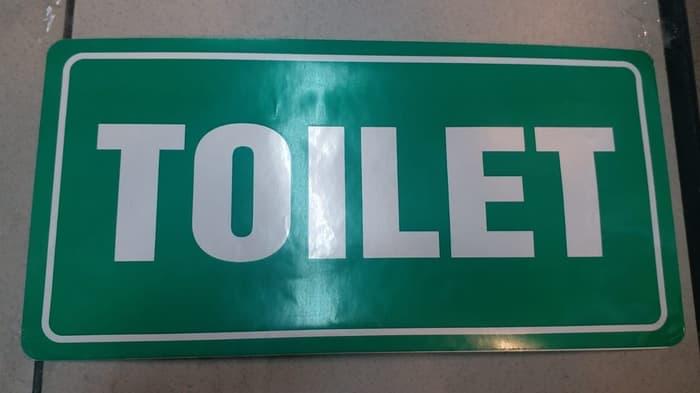 Jual sign akrilik toilet / rambu toilet uk 30x10 - Jakarta Barat ...