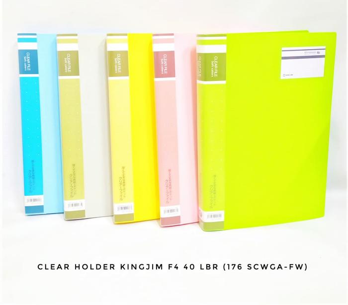 Jual CLEAR HOLDER DOCUMENT KEEPER ISI 40 FOLIO MAP PLASTIK 176 KINGJIM ...