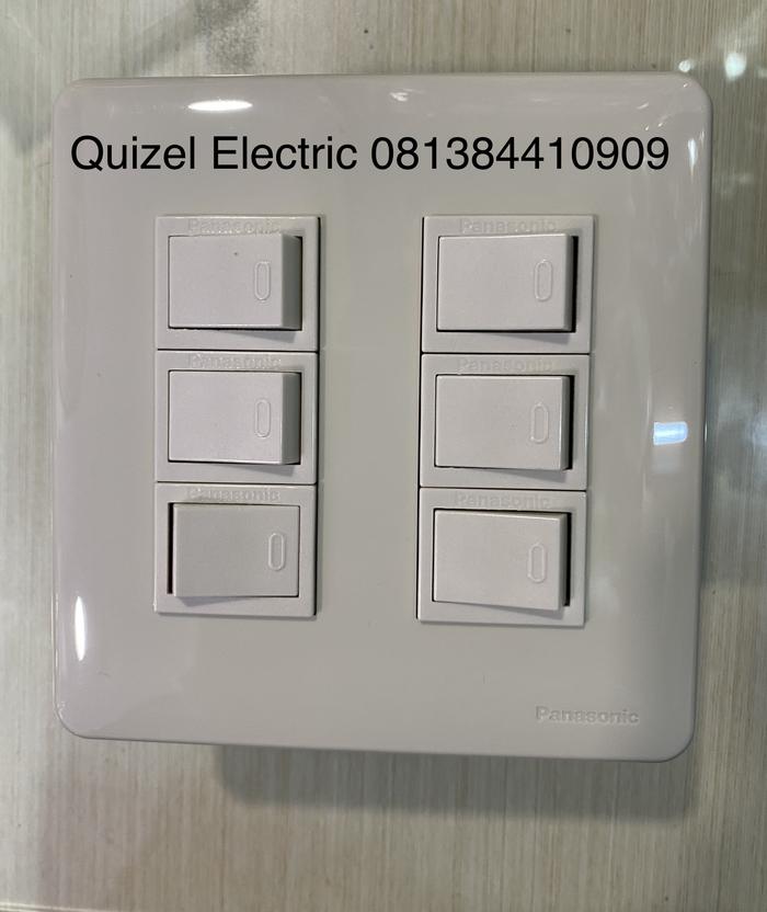 Jual Grid Switch atau Saklar 6 gang Panasonic + Inbodus Plastik ...