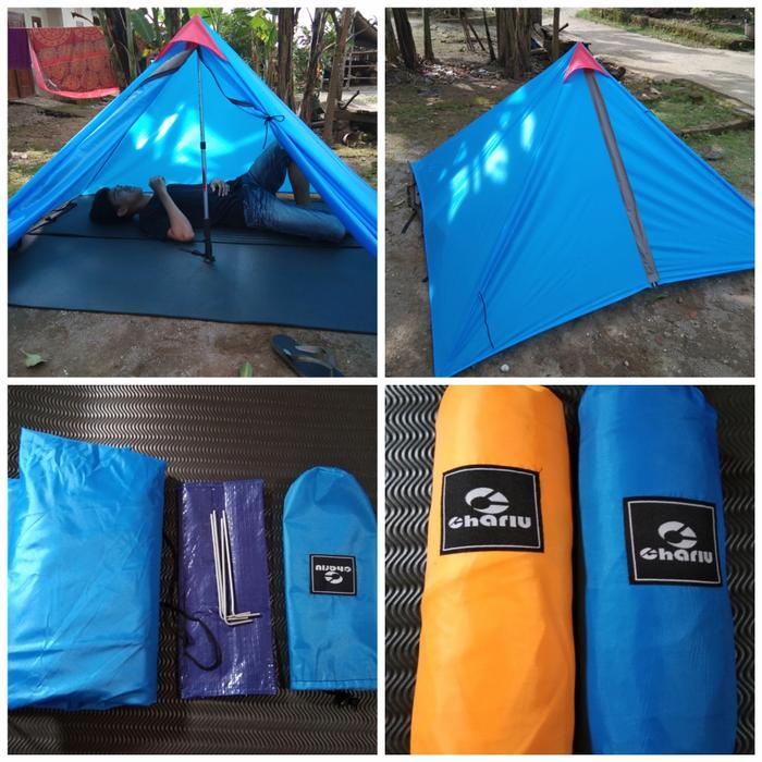 Jual trap tent ukuran 210x210x110 tampa iner dan alas bonus pasak - Kab ...