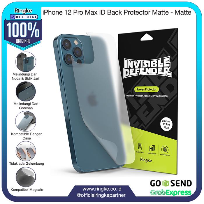 Promo Ringke iPhone 12 Pro Max Back Protector Matte Anti Gores Anti ...