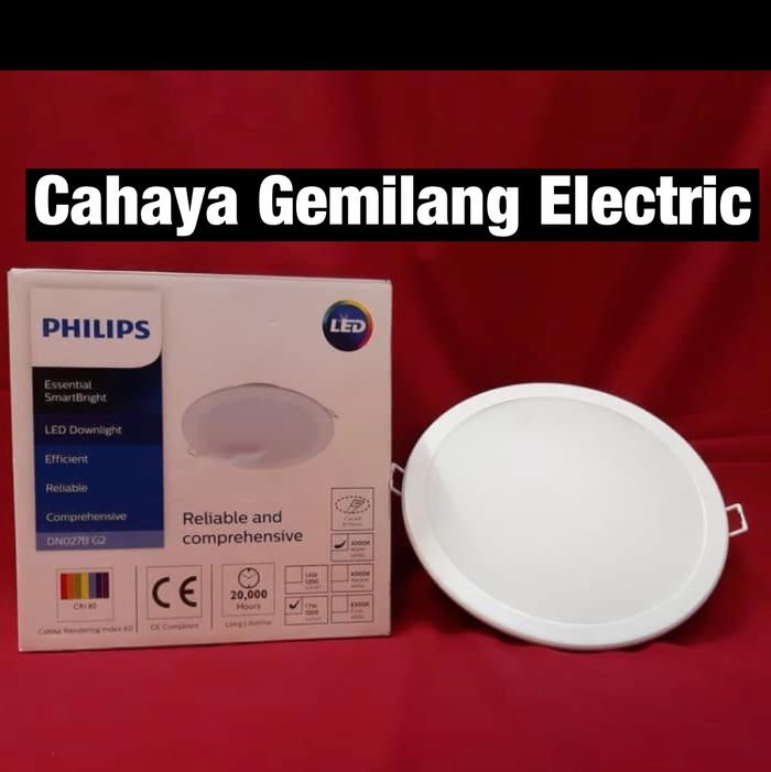 Jual Downlight philips led dn027b dn027 17watt 17w lampu slim inbow 7 ...