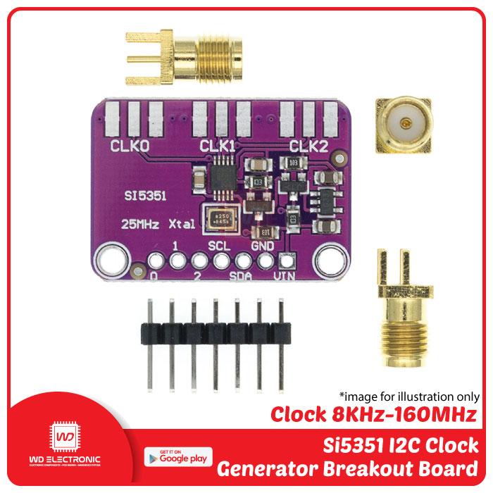 Jual Si5351 I2C Clock Generator 8KHz-160MHz Breakout Board module ...